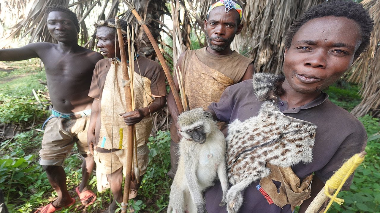 BEST HAPPINESS!! SHARING BUSH MEAT: HADZABE TRIBE HUNTERS LIVING IN THE ...