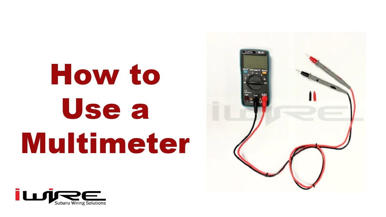 How to Use a Multimeter - Resistance, Voltage, and Wiring Diagnosis ...