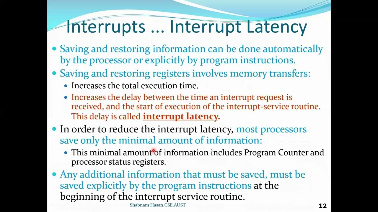 Chapter 04: Input / Output Organization (Part 02) - YouTube