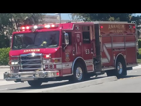 Anaheim Fire & Rescue Engine 3 Responding - YouTube
