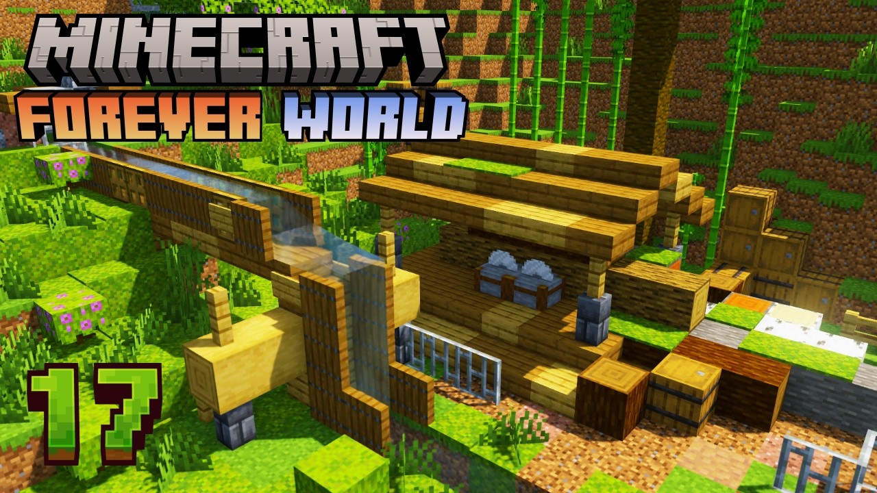 I built a Sawmill in Minecraft | Forever Minecraft World | 17 - YouTube