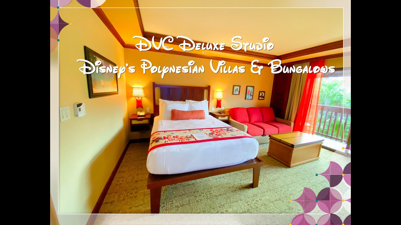 DVC Deluxe Studio | Disney's Polynesian Villas & Bungalows - YouTube
