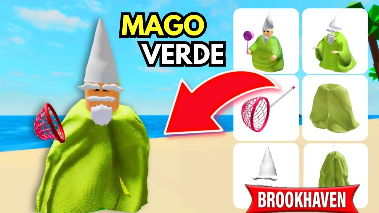 VIREI o MAGO VERDE DO TIKTOK e INVADI AS CASAS no BROOKHAVEN RP - YouTube