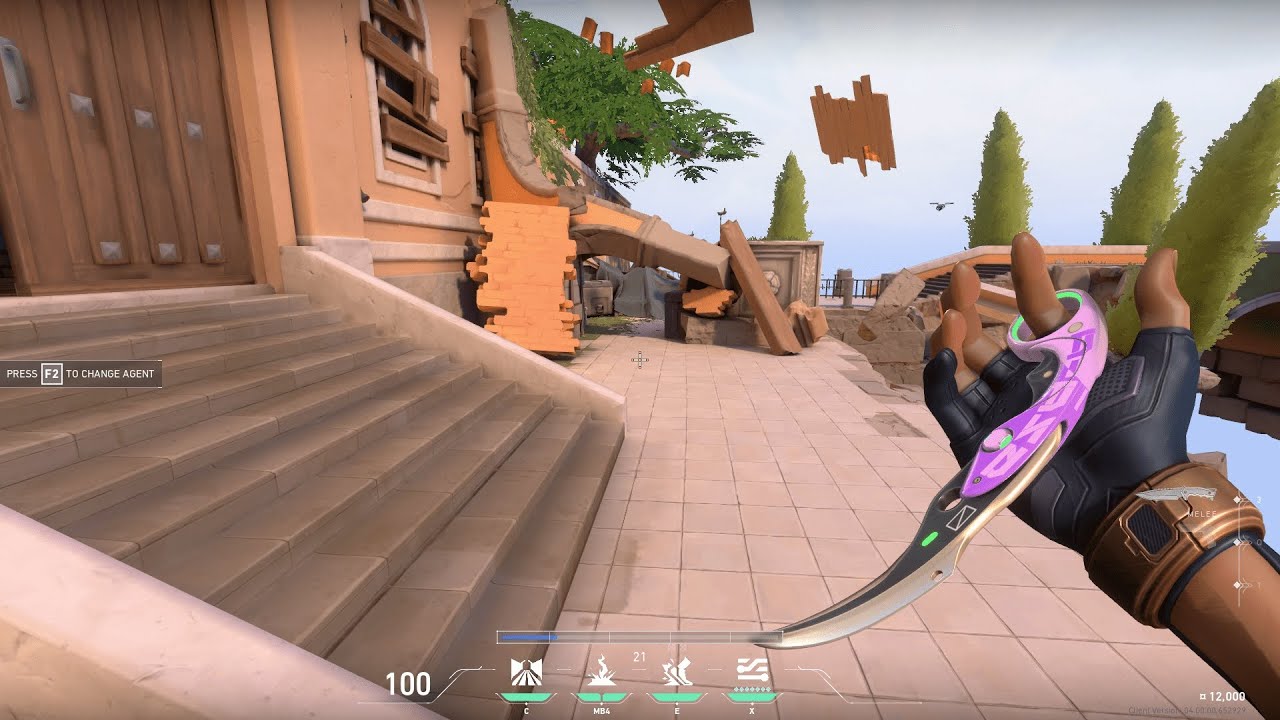 KARAMBIT Melee Battle Pass in game Look Episode 4 VALORANT - YouTube