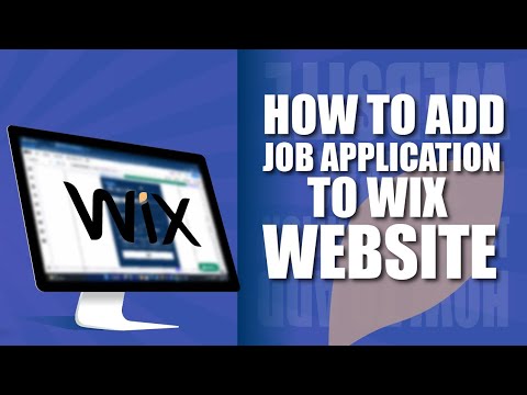 How to add job application to wix website 2022 - YouTube