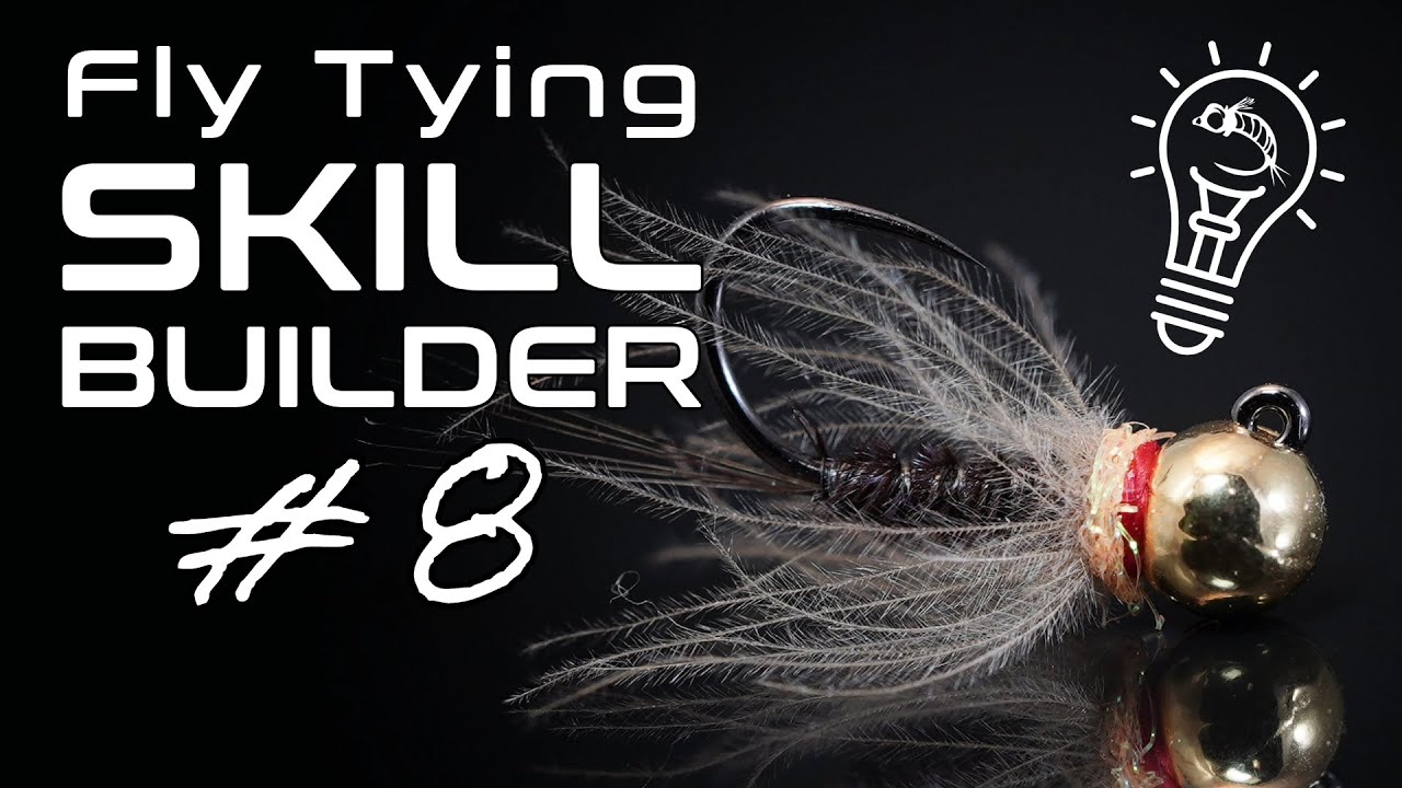 Fly Tying Skill Builder #8 - Putting beads on hooks, Thread Control, and CDC Collars! - YouTube