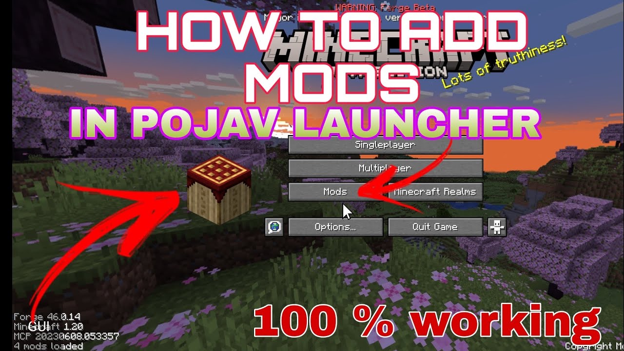 HOW TO ADD or INSTALL MODS IN POJAV LAUNCHER 😊 100% WORKING 👍🏻 - YouTube