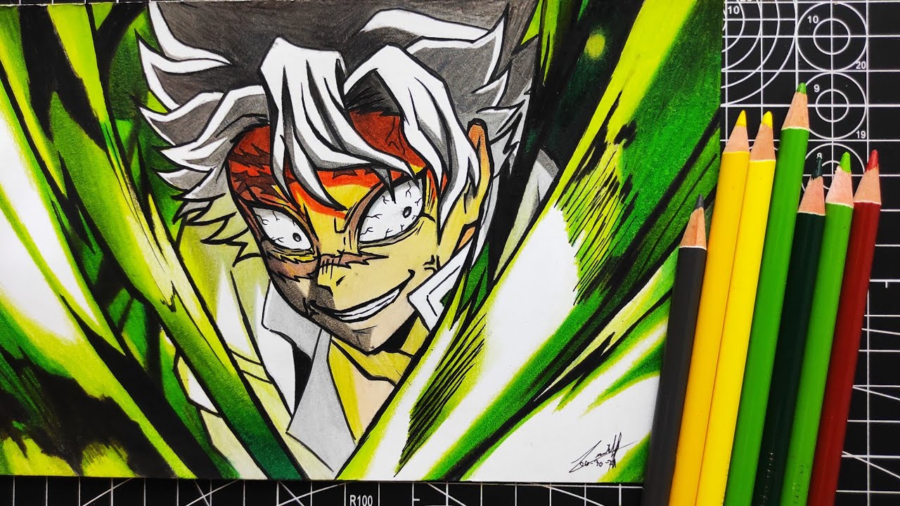 Sanemi Drawing | Demon Slayer - YouTube