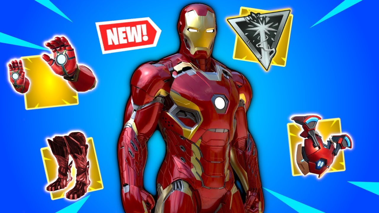 Fortnite *NEW* Iron Man Mythic Gameplay (Combat Kit & Flight Kit) - YouTube