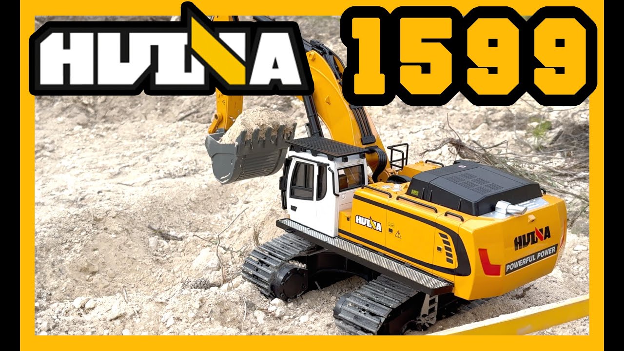 UNBOXING HUINA 1599 & Review - EXCAVADORA RADIOCONTROL - YouTube
