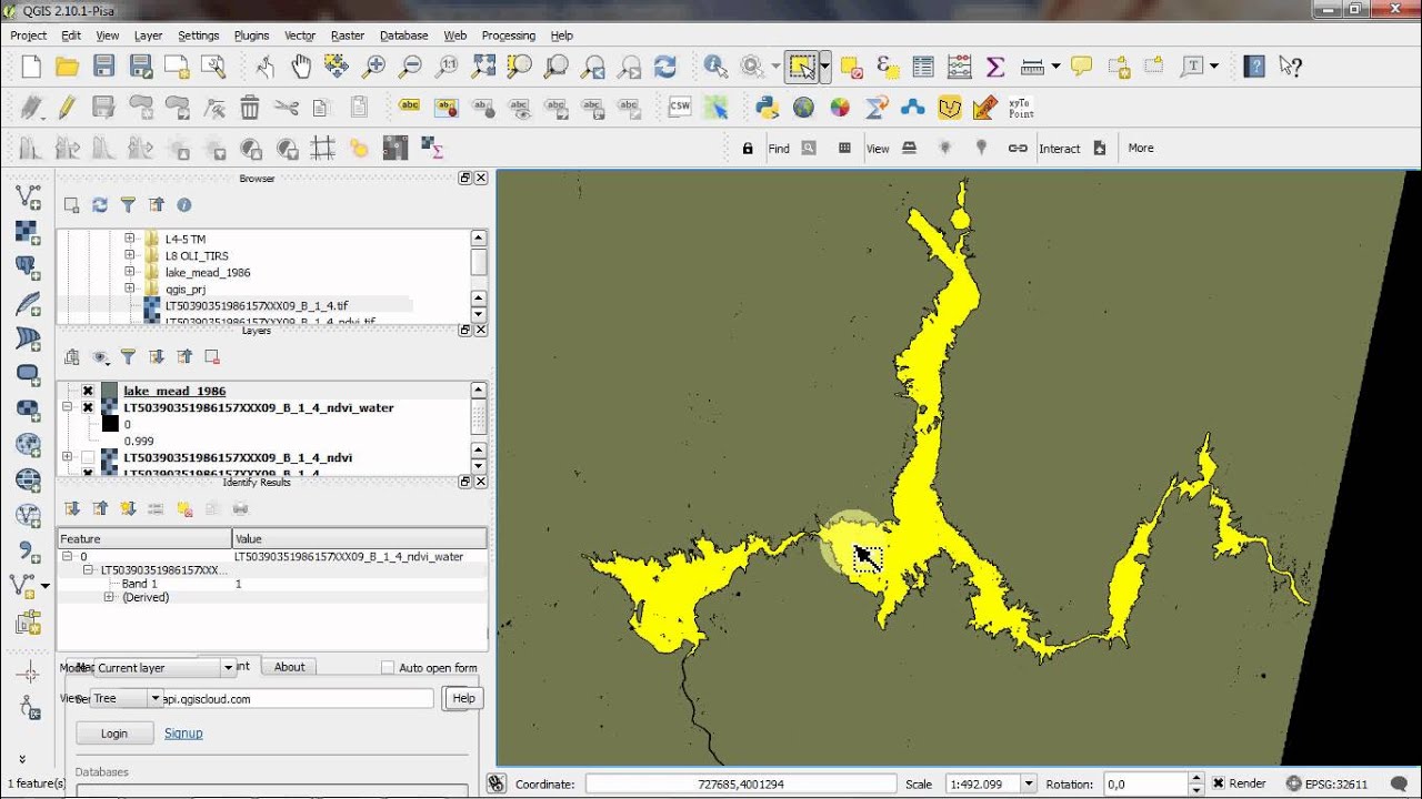 QGIS Water Mask - YouTube