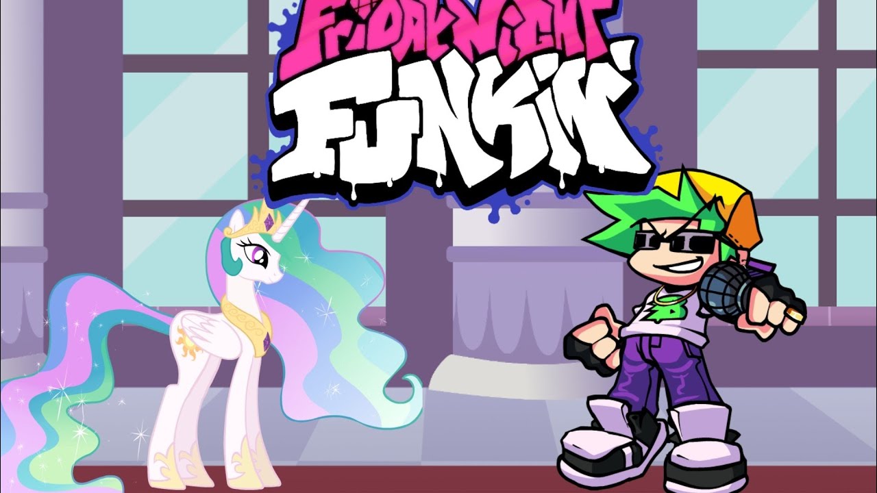 fnf mod vs princesa celestia android zip - YouTube