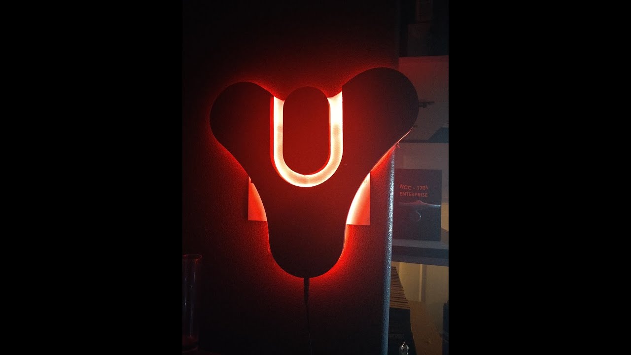 Destiny 2 LED Wall Lamp 3d Print - YouTube