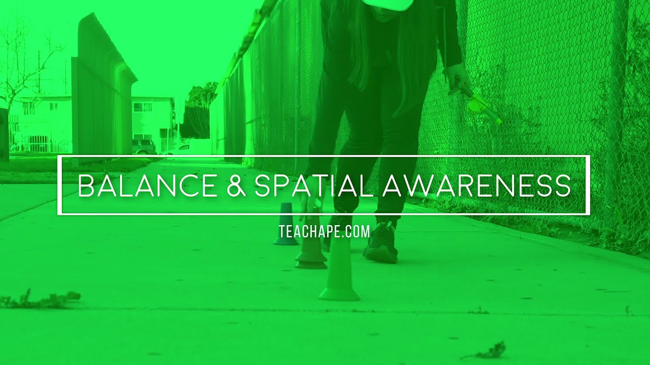 Adapted PE - Balance & Spatial Awareness Activity - YouTube