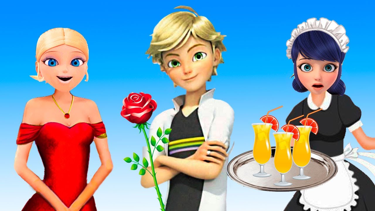 Miraculous Ladybug and Cat Noir | Love Story | Waitress Marinette - YouTube