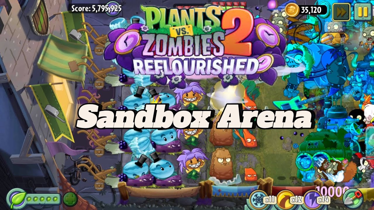 Arena in Plants vs Zombies 2: Reflourished? Sandbox Arena! - YouTube