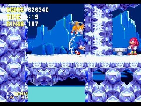 Sonic 3: D.A. Garden Edition: Part 5: Ice Cap Zone (Super Sonic & Tails ...