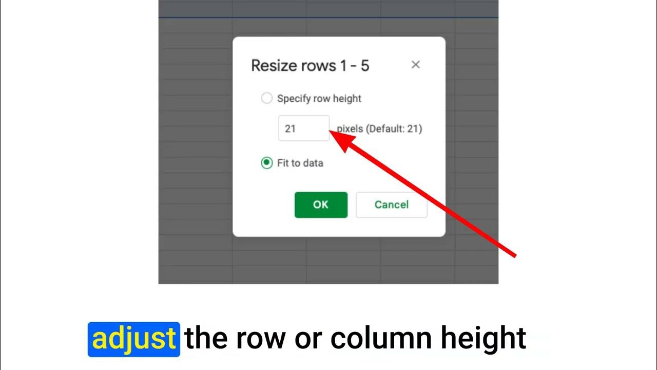 Google Sheets | Basics | Adjusting column width and row height - YouTube