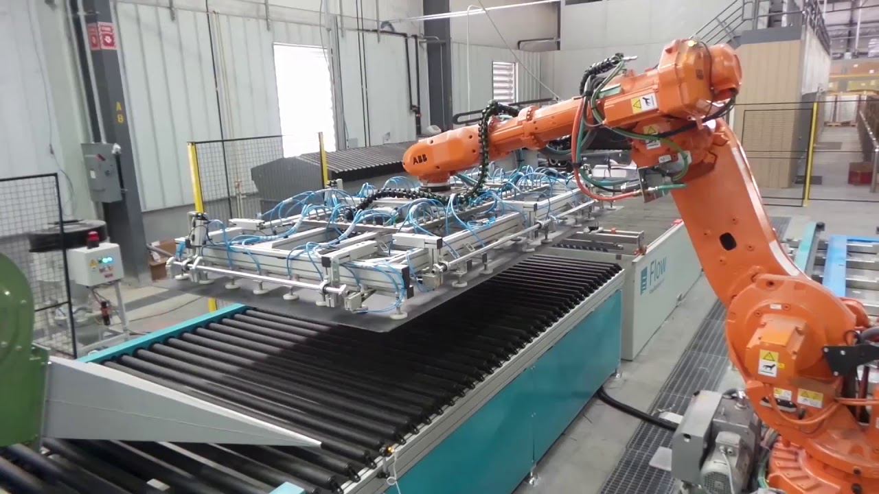 ROBOTIC APPLICATIONS Handling of ceramic and marble slabs - YouTube