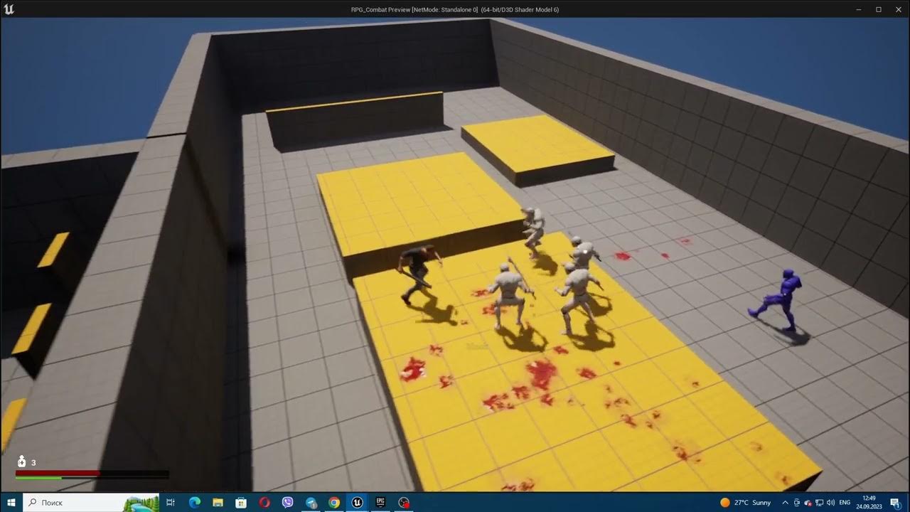 Unreal engine 5 top down action-rpg project #devlog 2 ai jumping & attack in turns - YouTube