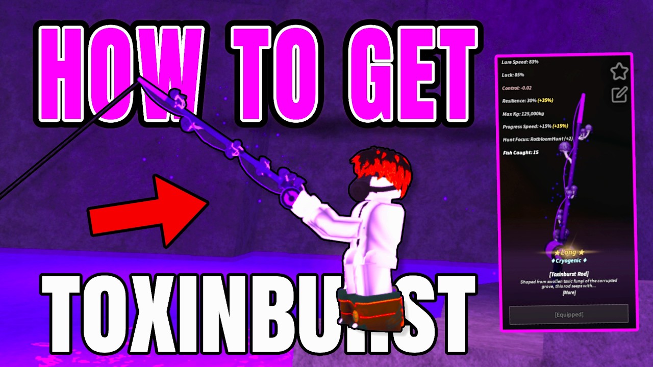 How to Get Toxinburst Rod in Fisch (ROBLOX) - YouTube