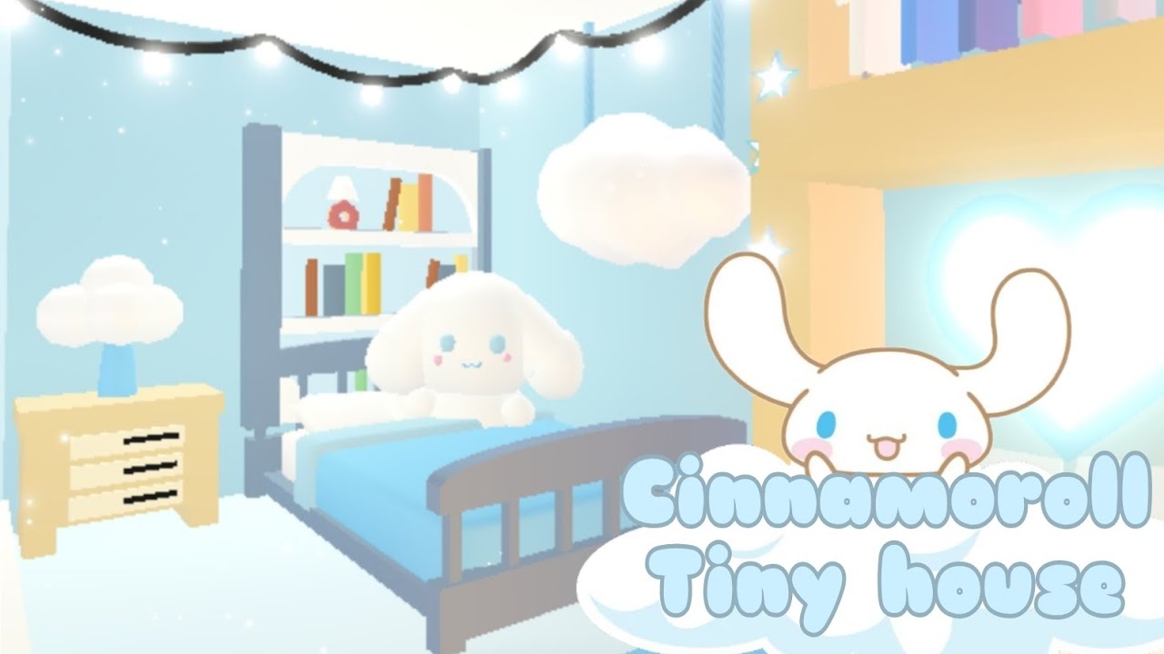 Cinnamoroll Tiny home 🩵 (speed build) | Roblox adopt me - YouTube