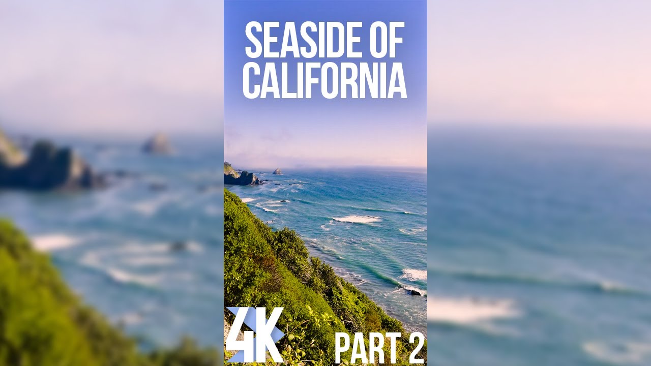 Seaside of California for Vertical Display - 4K Scenic View to Enderts ...