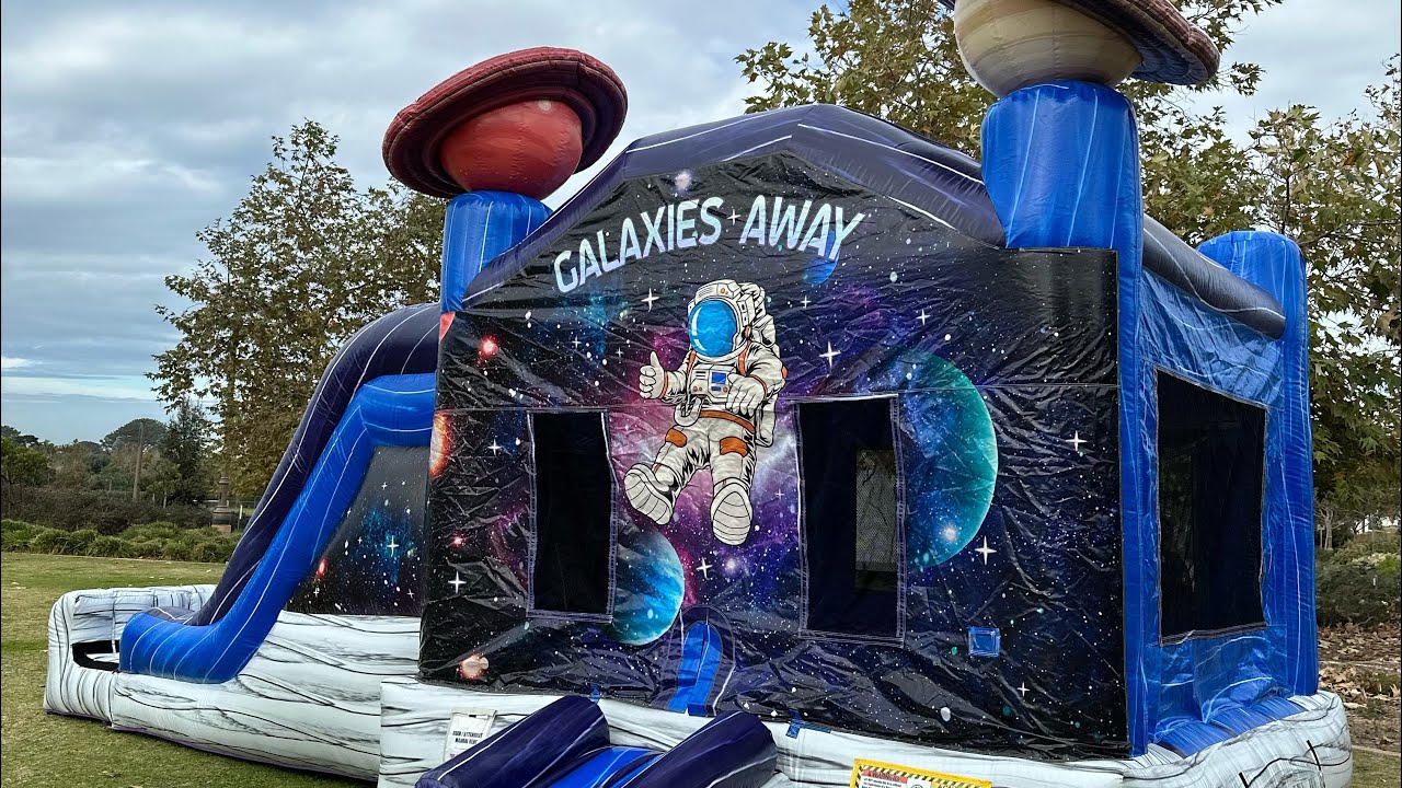 Galaxy bounce house combo spaceship, and 3-D planets 🪐 Review - YouTube