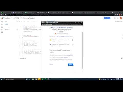 Google Apps Script Access Permission - YouTube