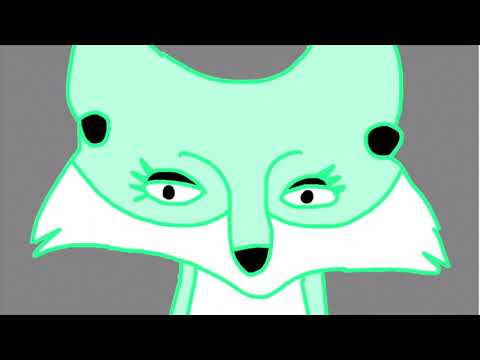 Cute teal fox! :0 - YouTube