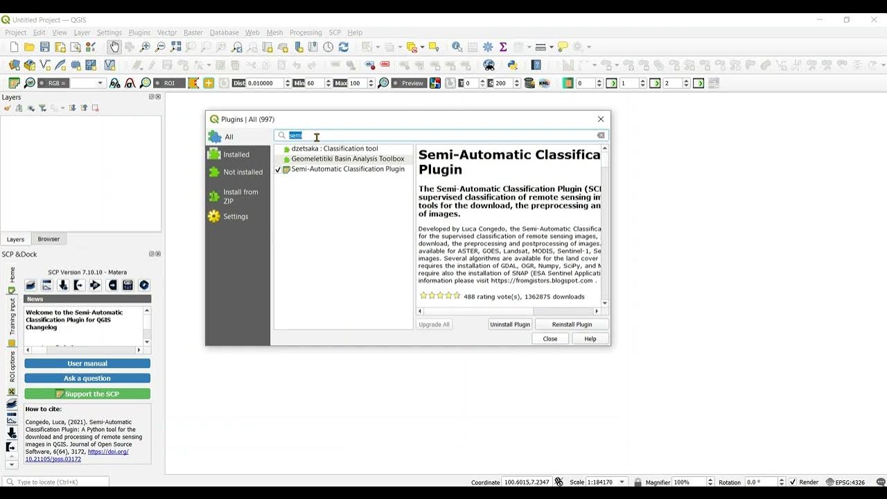 Install Plugins QGIS ลงปลั๊กอิน Image Classification - YouTube