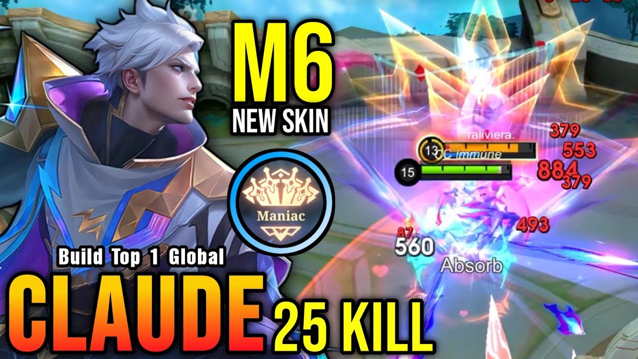 25 Kills + MANIAC!! Challenger's Spark Claude New M6 Skin!! - Build Top ...