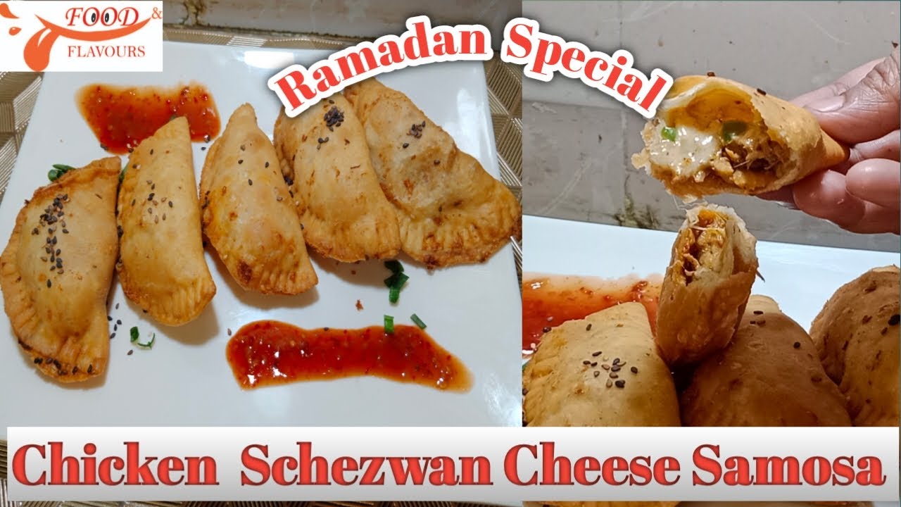 Chicken Schezwan Cheese Samosa (Ramadan Special) recipe by sumi @foods ...