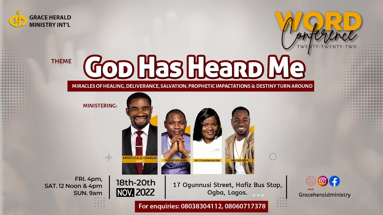 WORD CONFERENCE 2022 1ST SESSION - YouTube