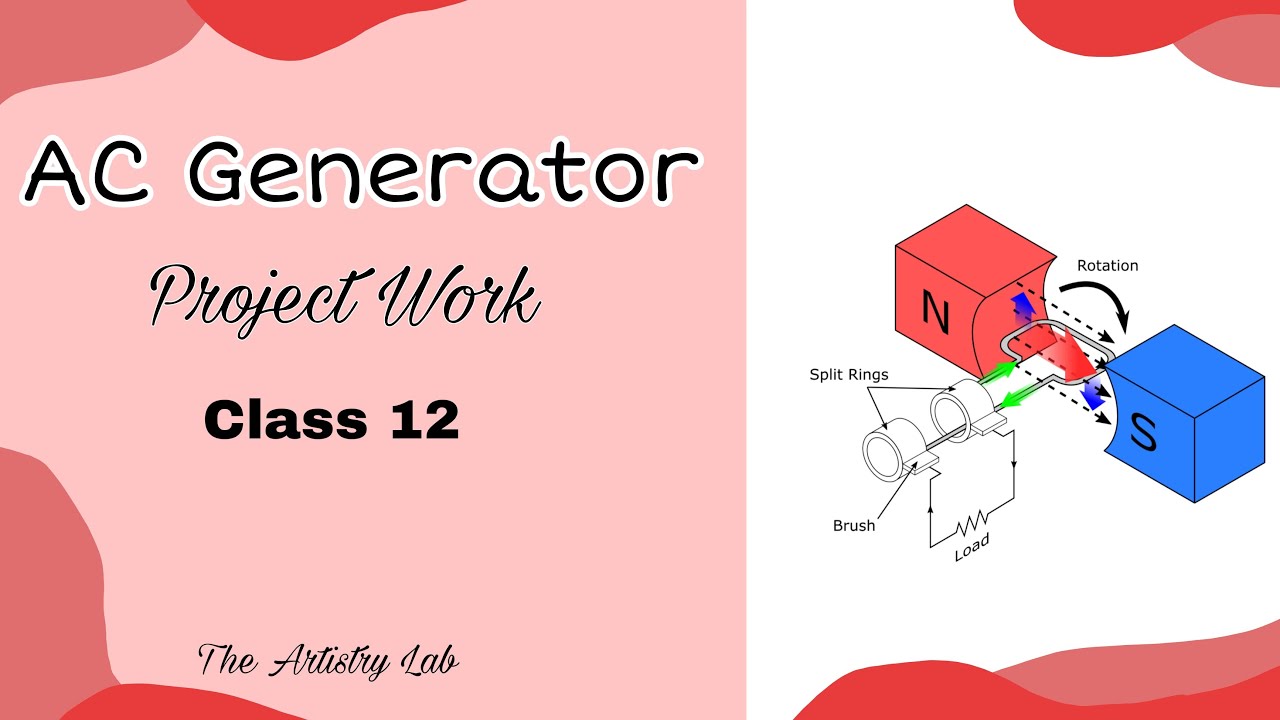 Ac Generator Project Work Physics Class 12 The Artistry Lab