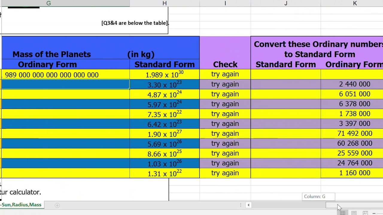 Standard Form Investigation (Scientific Notation) - YouTube