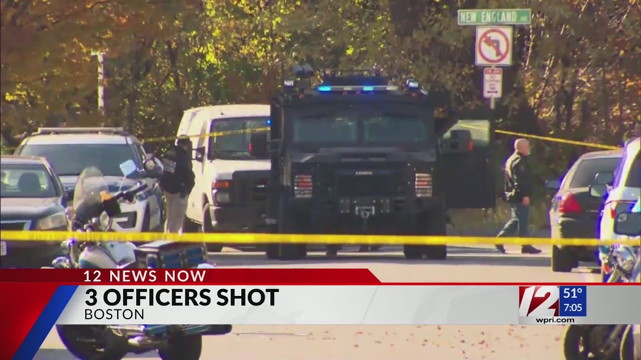 3 Boston officers shot, suspect killed in hours-long standoff - YouTube