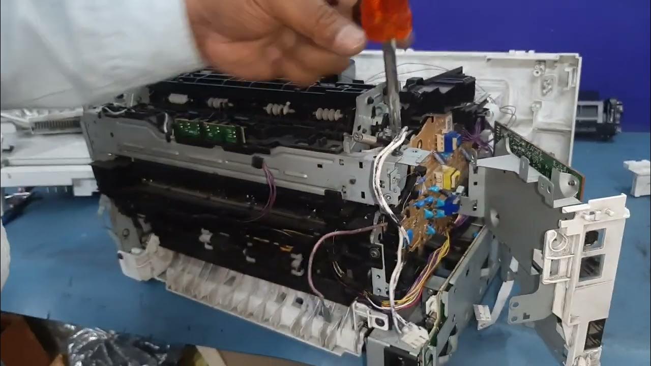 how to replace or repair fuser hp laserjet pro m203 or 227 video part 1 - YouTube