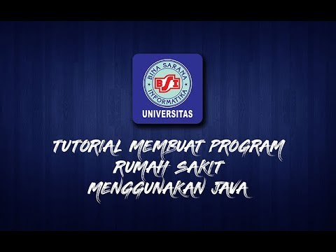 Tutorial membuat program komputer rumah sakit menggunakan aplikasi Java - YouTube