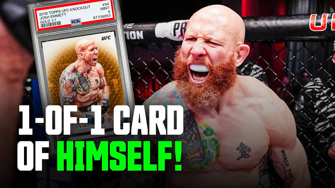 How UFC fighter Josh Emmett became a sports card SUPER COLLECTOR… - YouTube