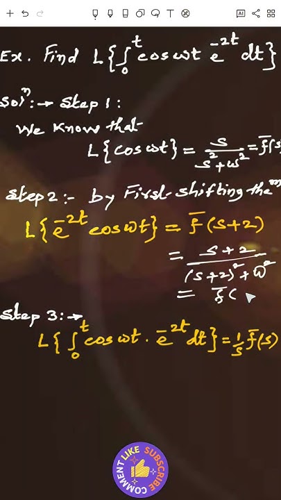 Find Laplace Transform using theorems on it _ short - YouTube