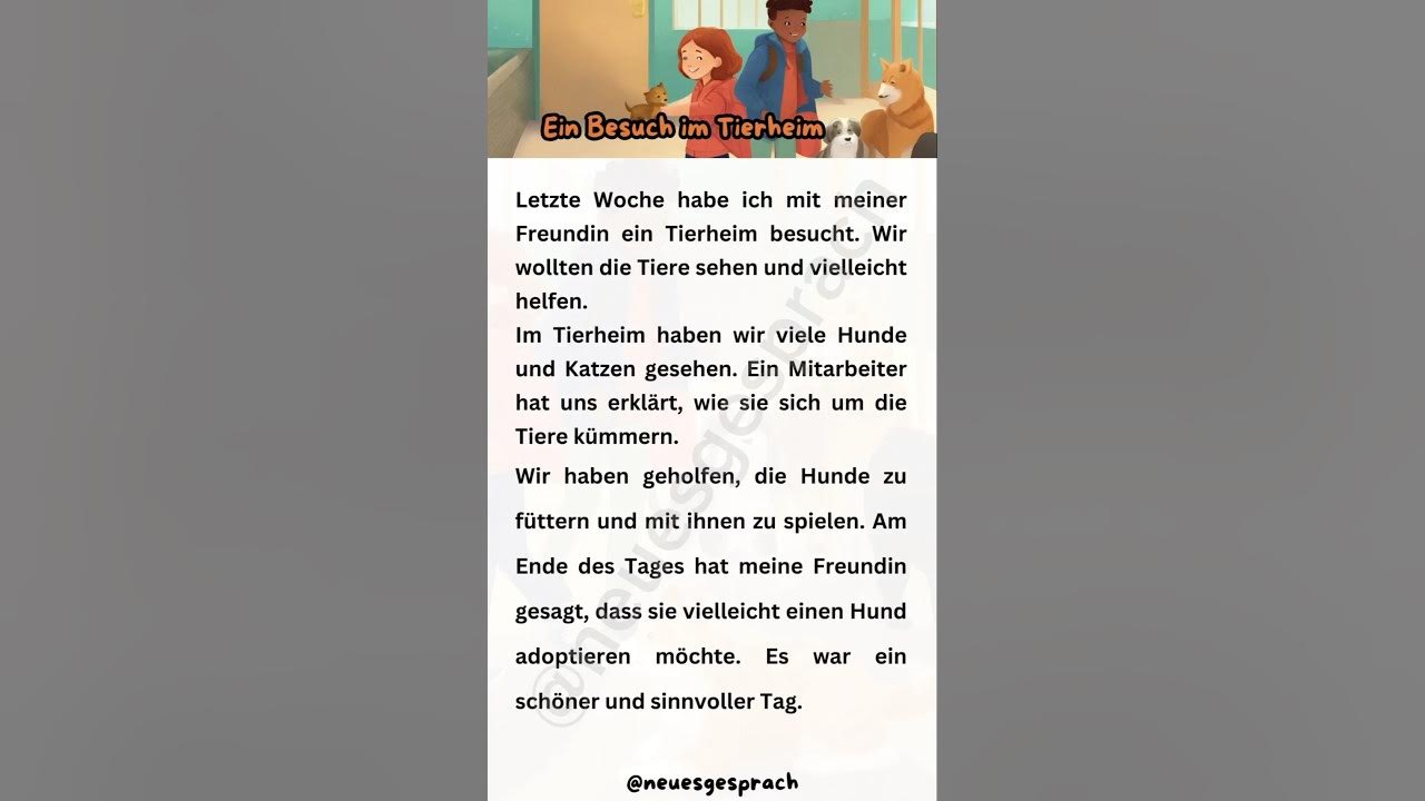 Short Story in German: Listen and Learn (14) #deutschlernen #deutsch # ...