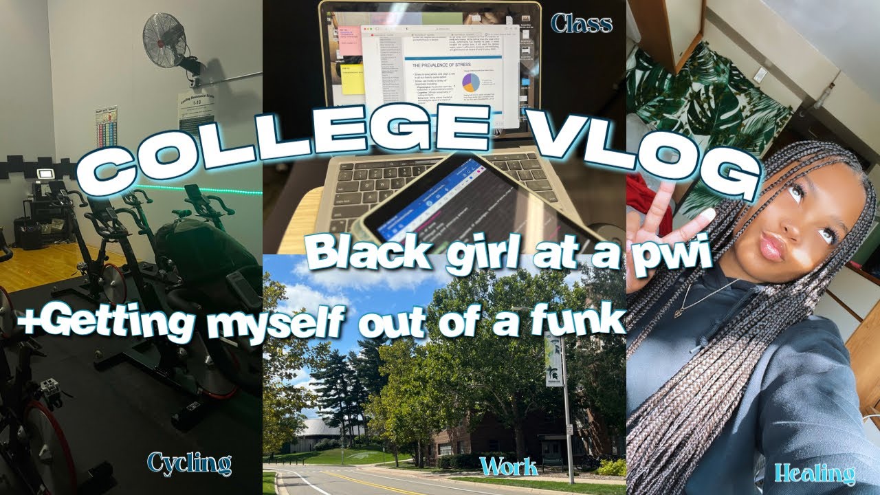 COLLEGE VLOG | black girl at a pwi | going cycling | trying to be ...