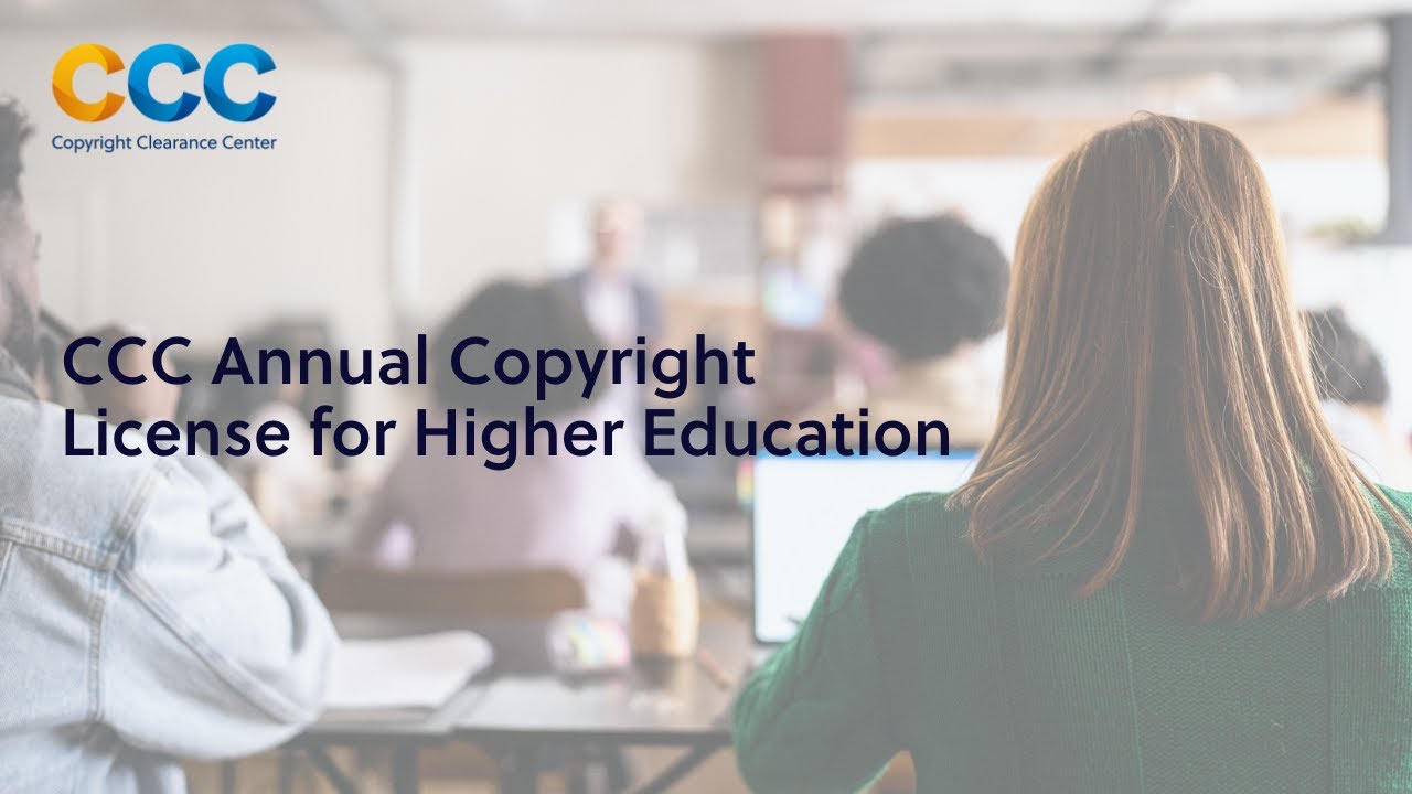 CCC Annual Copyright License for Higher Education - YouTube