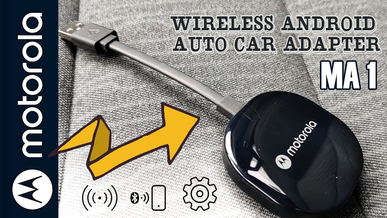 Motorola MA1 Wireless Android Auto Car Adapter - Instant Connection ...