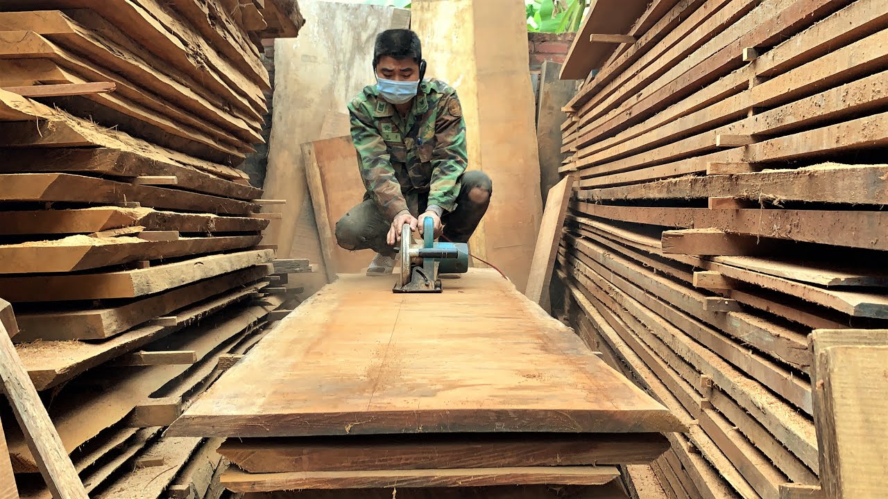 Ingenious Skills and Techniques Woodworking Workers // Extremely ...
