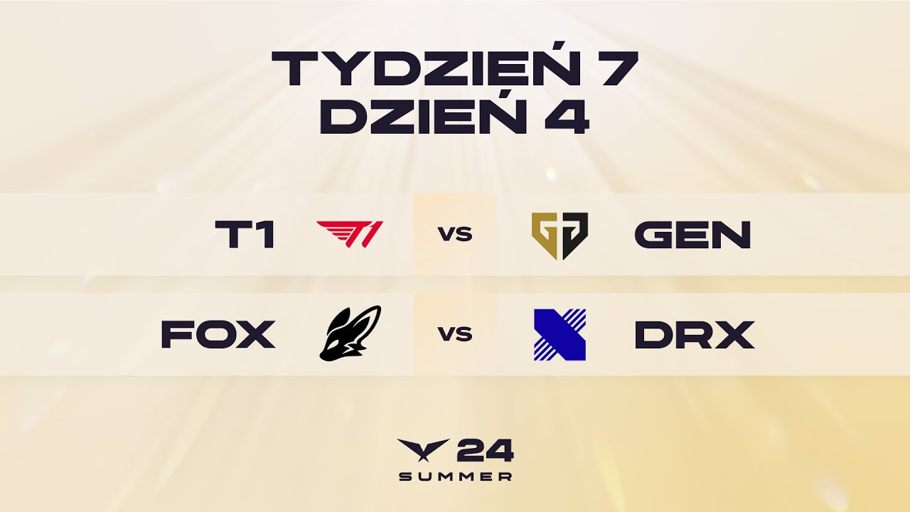 T1 v GEN | FOX v DRX | 2024 LCK Summer | #LeagueOfLegends - YouTube