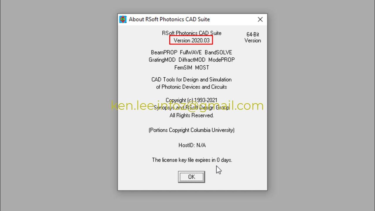 Synopsys RSoft Photonic Component Design Suite 2020 release! the newest! - YouTube