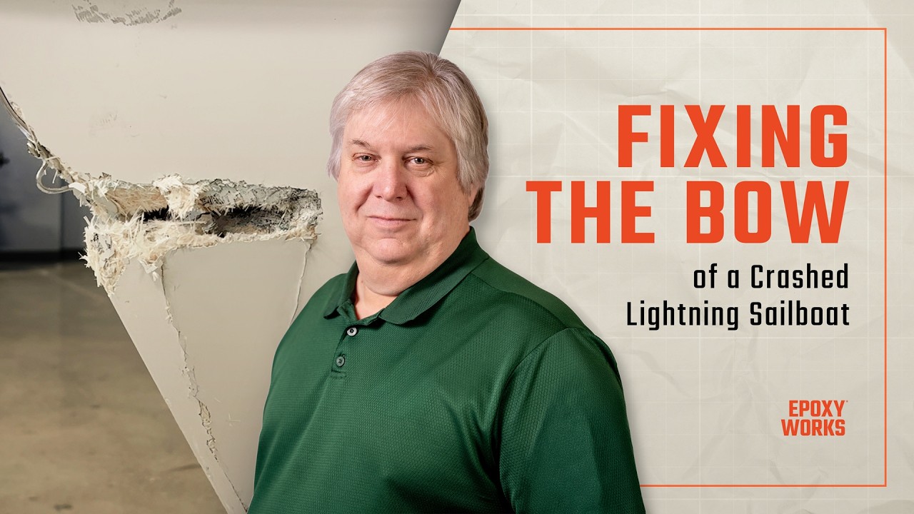 Crash! Fixing the Bow of a Crashed Lightning Sailboat - YouTube