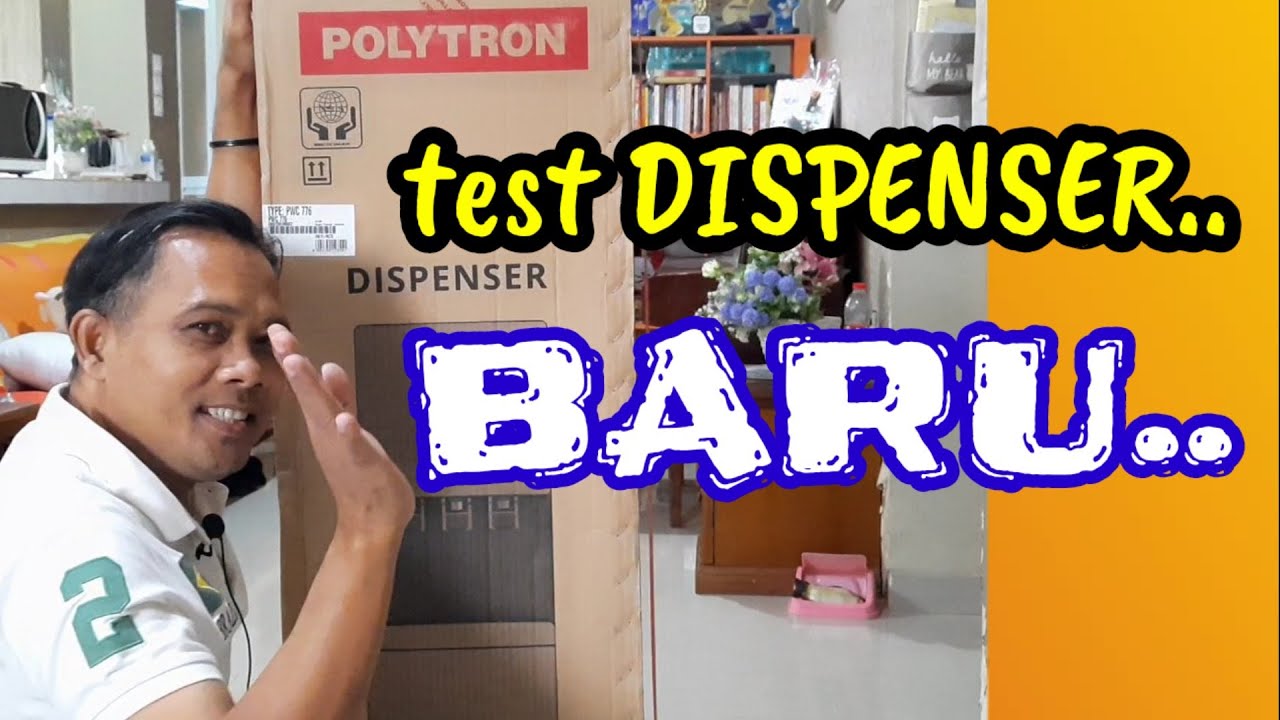 cara memakai dispenser galon bawah || test dispenser baru - YouTube